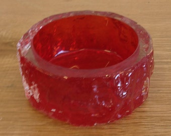 Vintage red glass | Etsy