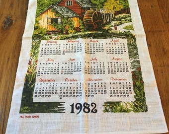 1982 calendar | Etsy