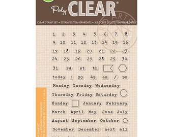 Calendar stamp | Etsy