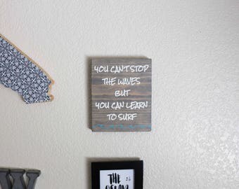 GONE SURFING SIGN Surf Sign Surfing Sign Vintage style Gone