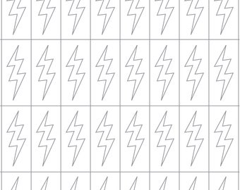 Lightning stencil | Etsy