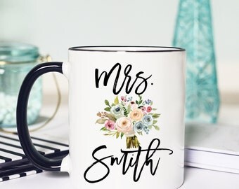 Wedding Mug First Coffee Mug Wedding Gift Coffee Mugs by Mugsby