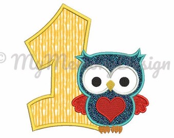 Owl applique pattern | Etsy