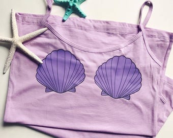 Custom Bejeweled Mermaid Seashell Bra MADE TO ORDER