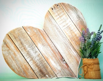 Reclaimed wood heart | Etsy