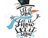Let it snow svg | Etsy