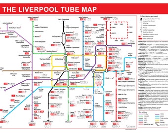 Liverpool map | Etsy