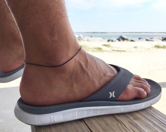 Mens ankle bracelet | Etsy