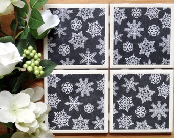 Items similar to resin tile coasters- set of 4, handpainted coasters ...