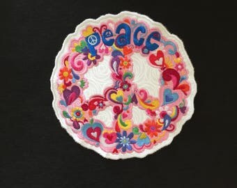 Peace sign patch | Etsy