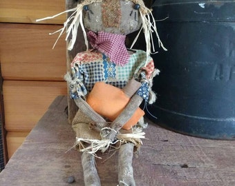 Primitive scarecrow | Etsy