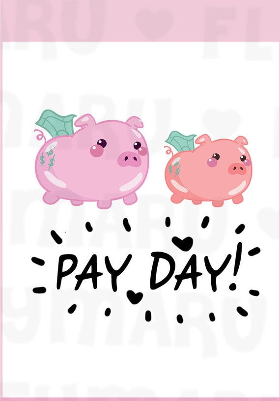 Money Piggy Bank / Pay Day Planner Stickers Cute Stickers