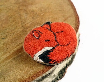 Fox embroidery | Etsy