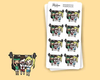 Workout stickers | Etsy