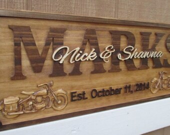 Harley davidson sign | Etsy