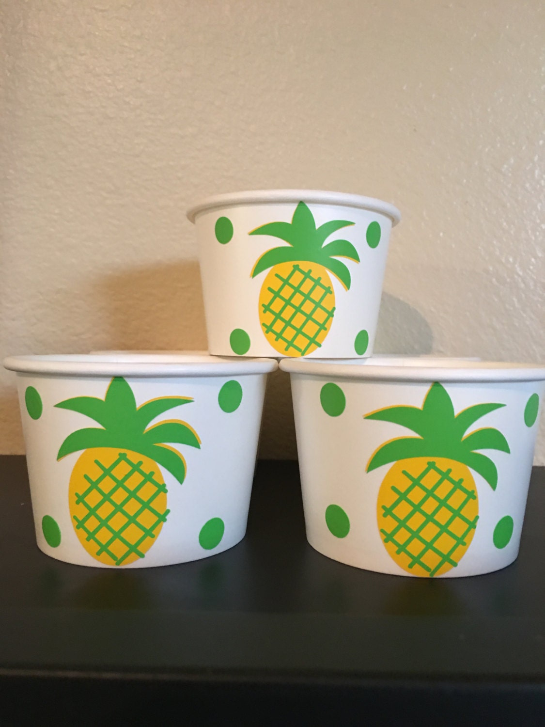 Pineapple Party Favor Snack Cups