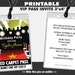 Red Carpet Paparazzi VIP Pass Birthday Party Invitations