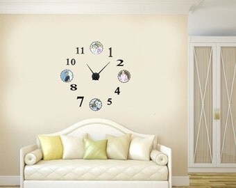 Unique clock vinyl decal related items | Etsy