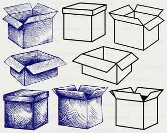 Box svg | Etsy
