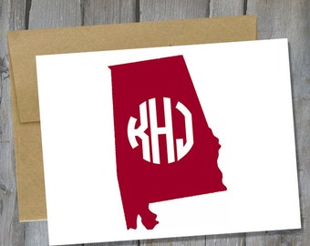 Alabama monogram | Etsy