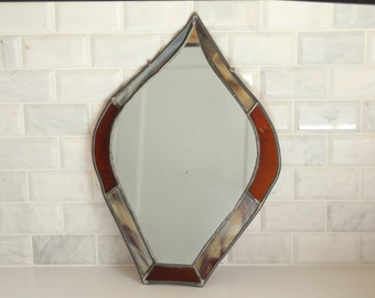 Stained glass mirror | Etsy