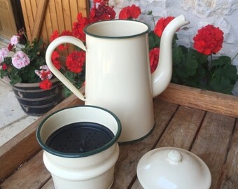 Enamel coffee pot | Etsy