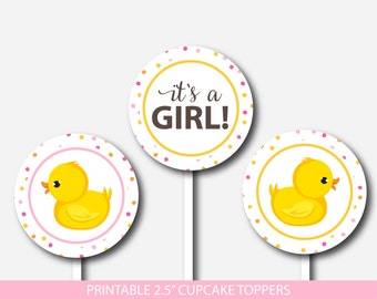 Duck cupcake toppers | Etsy