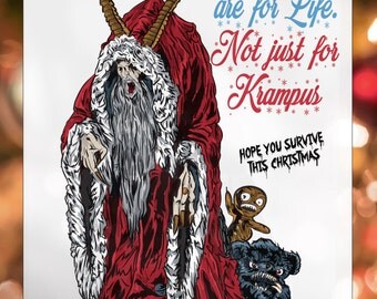 Krampus card | Etsy