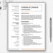 Engineer Resume Printable Template Editable in Word Gear