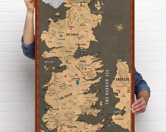 Westeros map | Etsy