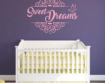 SWEET DREAMS vinyl wall sticker decal baby nursery children