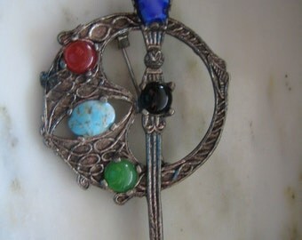 Dagger brooch | Etsy