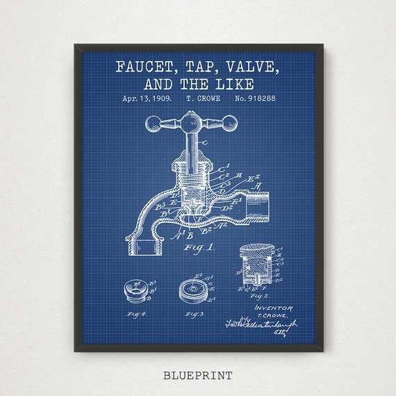 Restroom Decor Faucet Valve Tap And The Like Patent Art