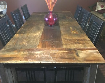 Reclaimed wood table | Etsy