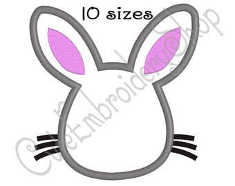 Bunny applique | Etsy