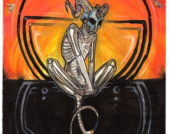 Bull skeleton | Etsy