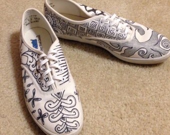 Zentangle shoes | Etsy
