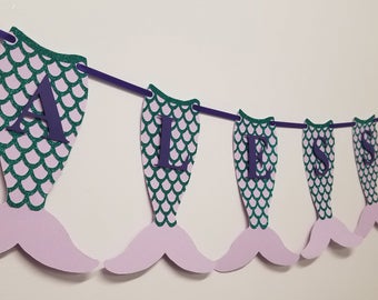 Mermaid tail banners | Etsy