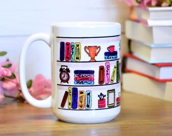 Book lover mug | Etsy
