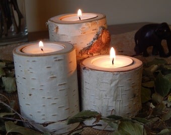 Birch bark candles | Etsy