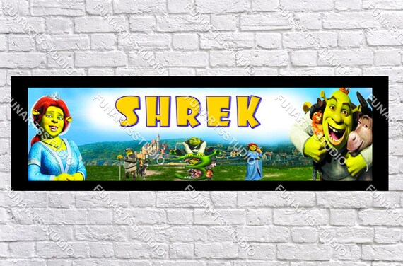 Personalized/Customized Shrek Movie Poster with Border Mat