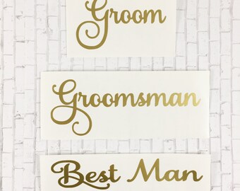 Groomsman sticker | Etsy