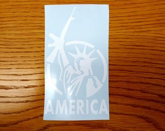 Lady liberty sticker | Etsy