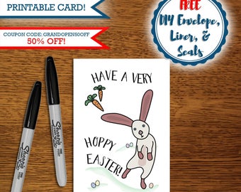 Bunny pun card | Etsy