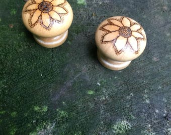 Flower drawer knob | Etsy