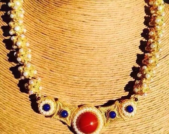 Items similar to Filament Necklace (gold) on Etsy