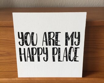 My happy place sign | Etsy