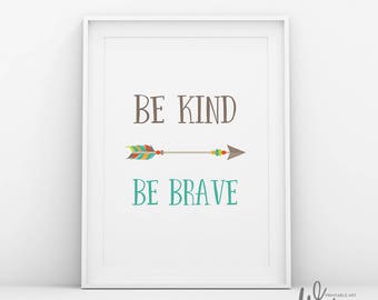 Be kind be brave | Etsy
