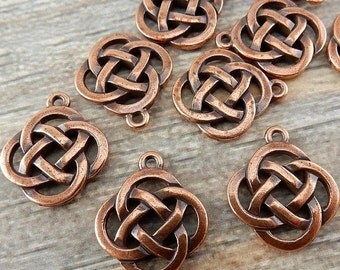 Copper celtic knot | Etsy