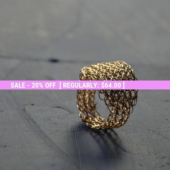 Flash Sale 20% Off Gold rings for woman Gold ring band by Yoola